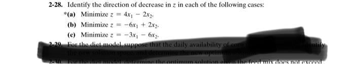 Solved 2-28. Identify the direction of decrease in z in each | Chegg.com