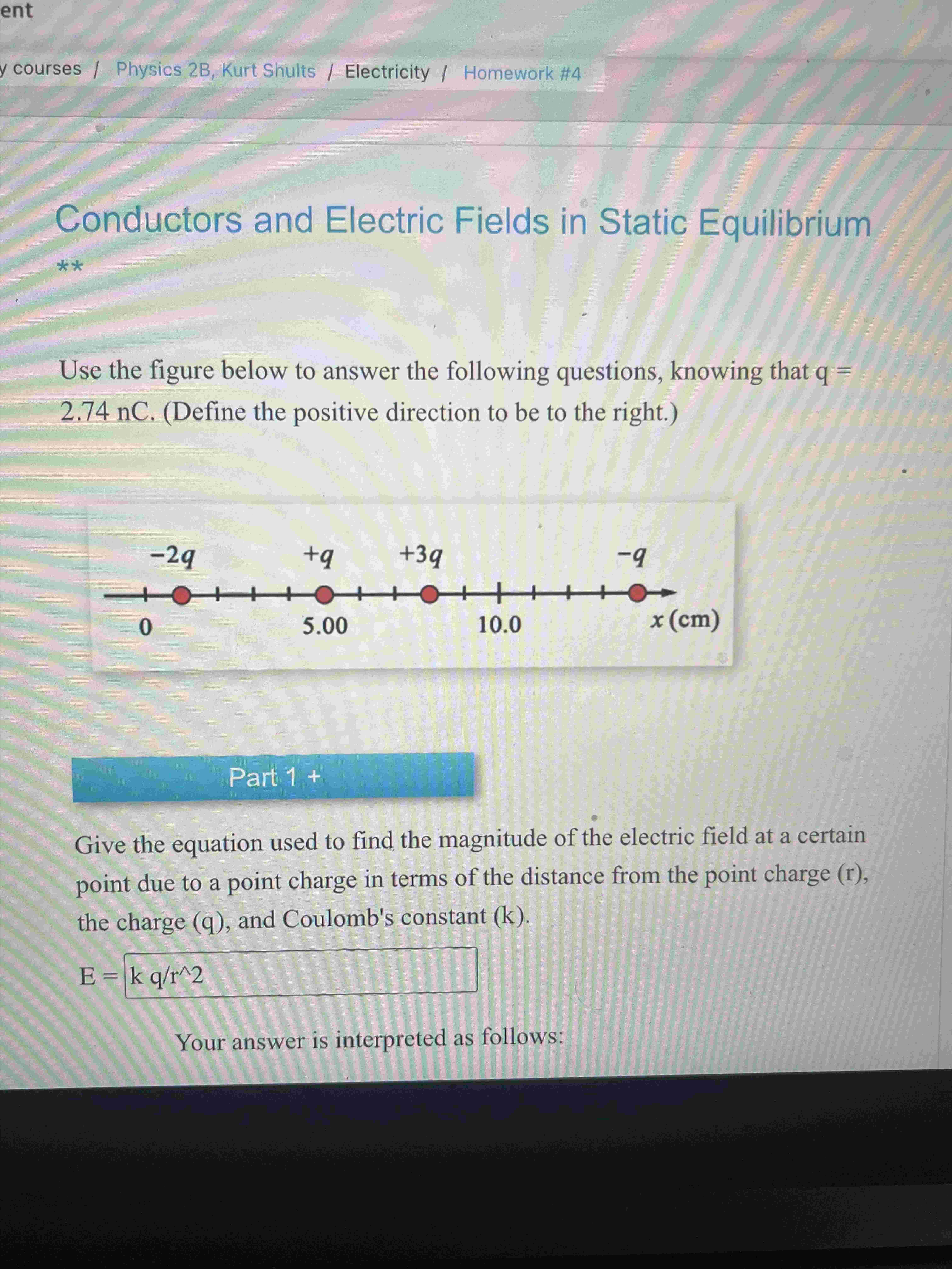 Solved Conductors and Electric Fields in Static Equilibrium | Chegg.com
