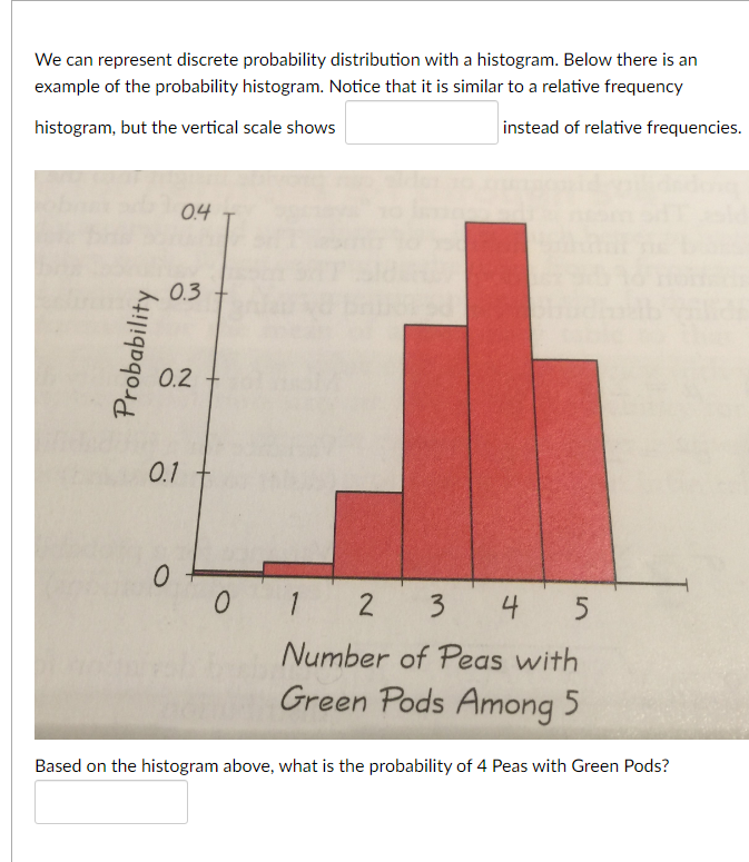 Solved We can represent discrete probability distribution | Chegg.com