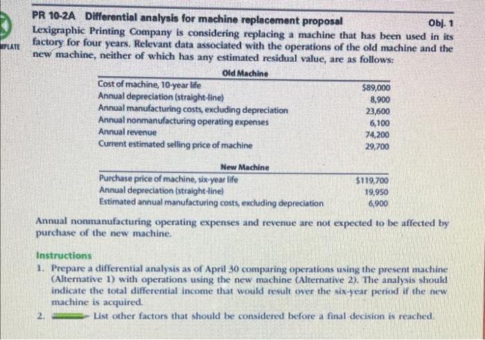Solved 1. Differential Effect on Income Alternative 2 | Chegg.com