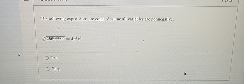 Solved The following expressions are equal. Assume all | Chegg.com