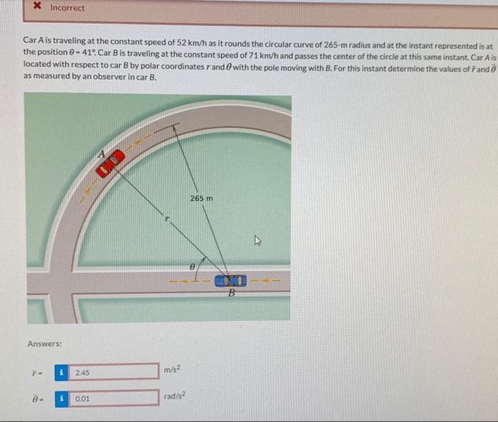 Solved please answer r double dot ans theta double dot!the | Chegg.com