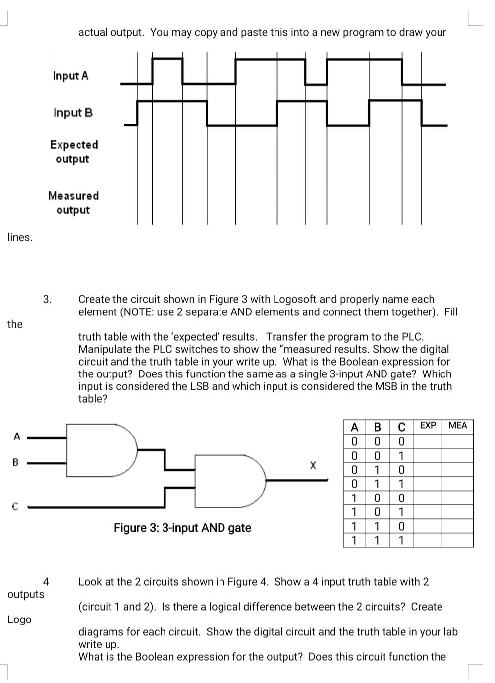 L Electronics Theory (ELC 1226) Lab 3 - AND gates | Chegg.com