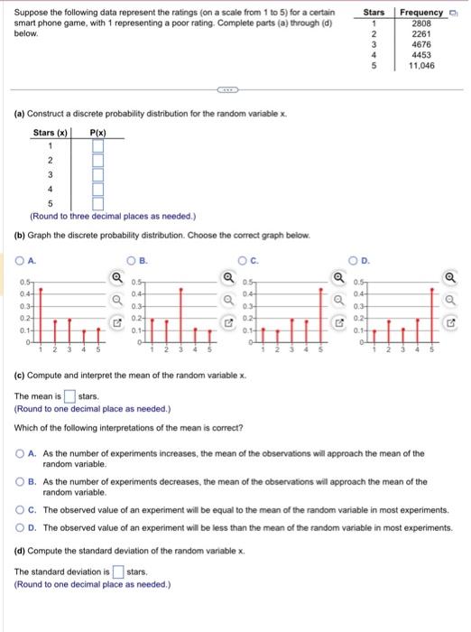 Solved (a) Construct a discrete probability distribution for | Chegg.com