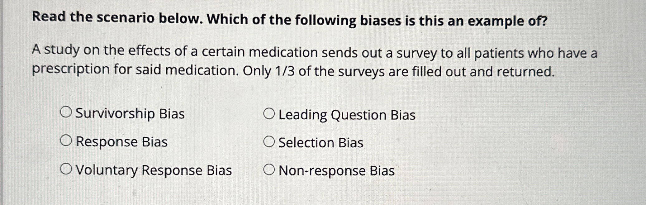 Solved Read the scenario below. Which of the following | Chegg.com