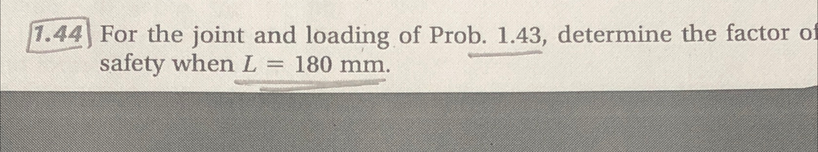 Solved 1.44 ﻿For the joint and loading of Prob. 1.43, | Chegg.com