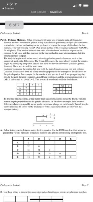 Part 5 BUse these tables to present the successive | Chegg.com