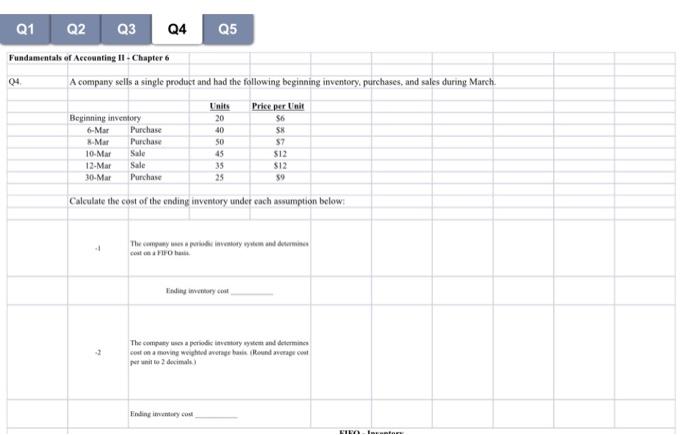 Solved Q1 Q2 Q3 Q4 Q5 Fundamentals of Accounting 11 - | Chegg.com