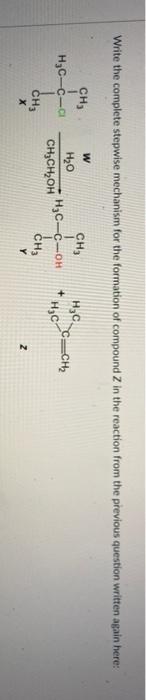 Solved Write the complete stepwise mechanism for the | Chegg.com