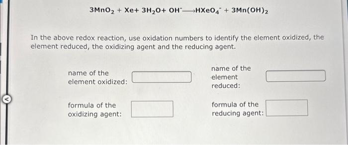 Solved Mn2++2CO2+2H2O H2C2O4+MnO2+2H+ In the above redox | Chegg.com