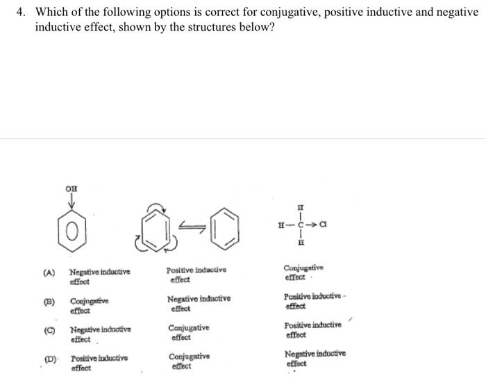 Solved 4. Which of the following options is correct for | Chegg.com