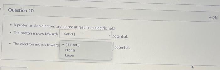 Solved - A proton and an electron are placed at rest in an | Chegg.com