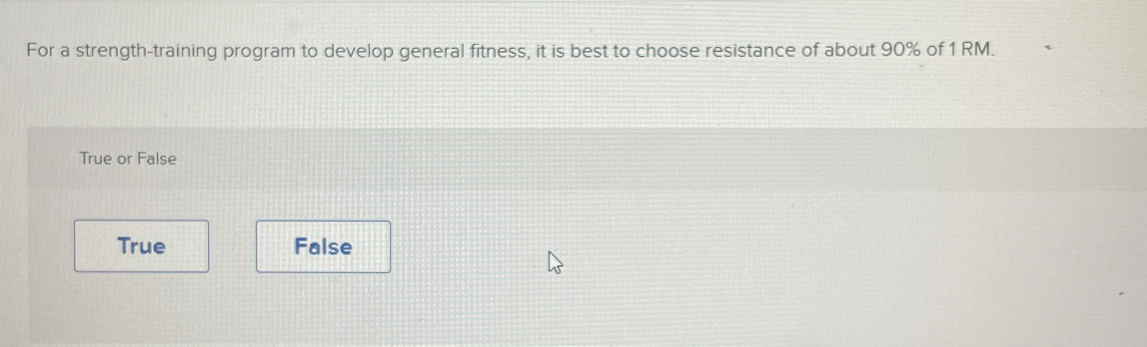Solved For a strength-training program to develop general | Chegg.com