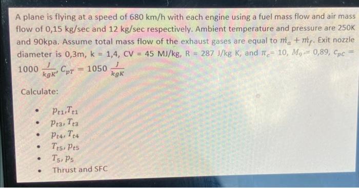 Solved A plane is flying at a speed of 680 km/h with each | Chegg.com