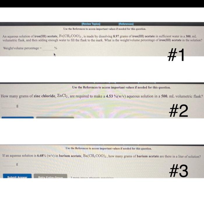 Solved [Review Topion) [References] Use the References to | Chegg.com