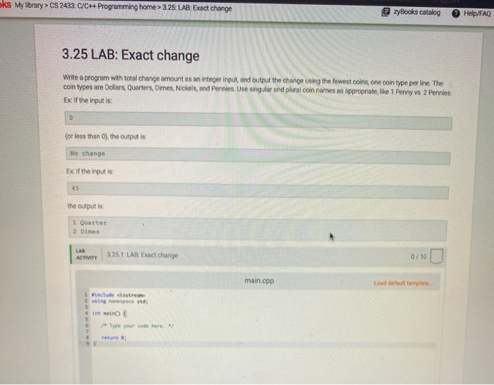 Solved oks My library > CS 2433: C/C++ Programming home > | Chegg.com Solved oks My library > CS 2433: C/C++ Programming home > | Chegg.com