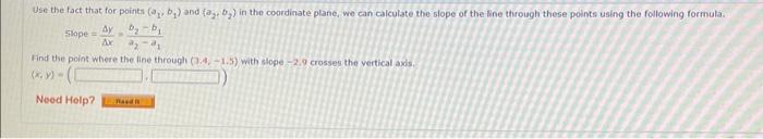 Solved Use the fact that for points (a1,b1) and {a2,b2) in | Chegg.com