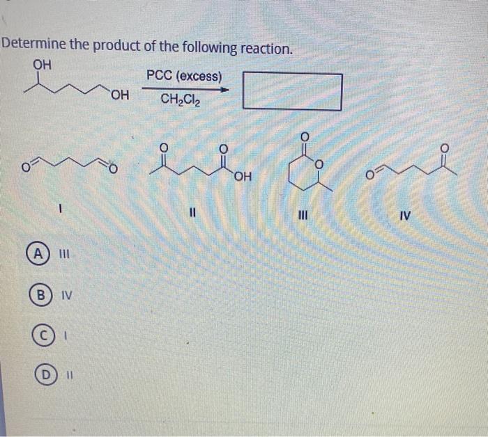 Solved Determine the product of the following reaction. OH | Chegg.com