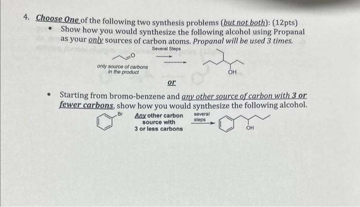Solved Choose One of the following two synthesis problems | Chegg.com