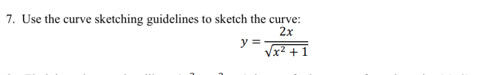 Solved Use the curve sketching guidelines to sketch the | Chegg.com
