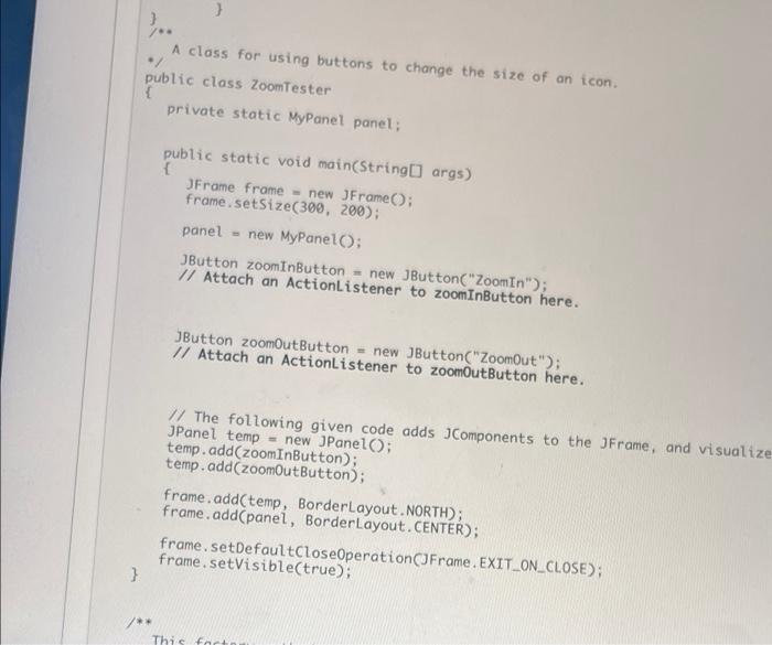 class MyPanel extends JPanel { private Rectangle2D | Chegg.com