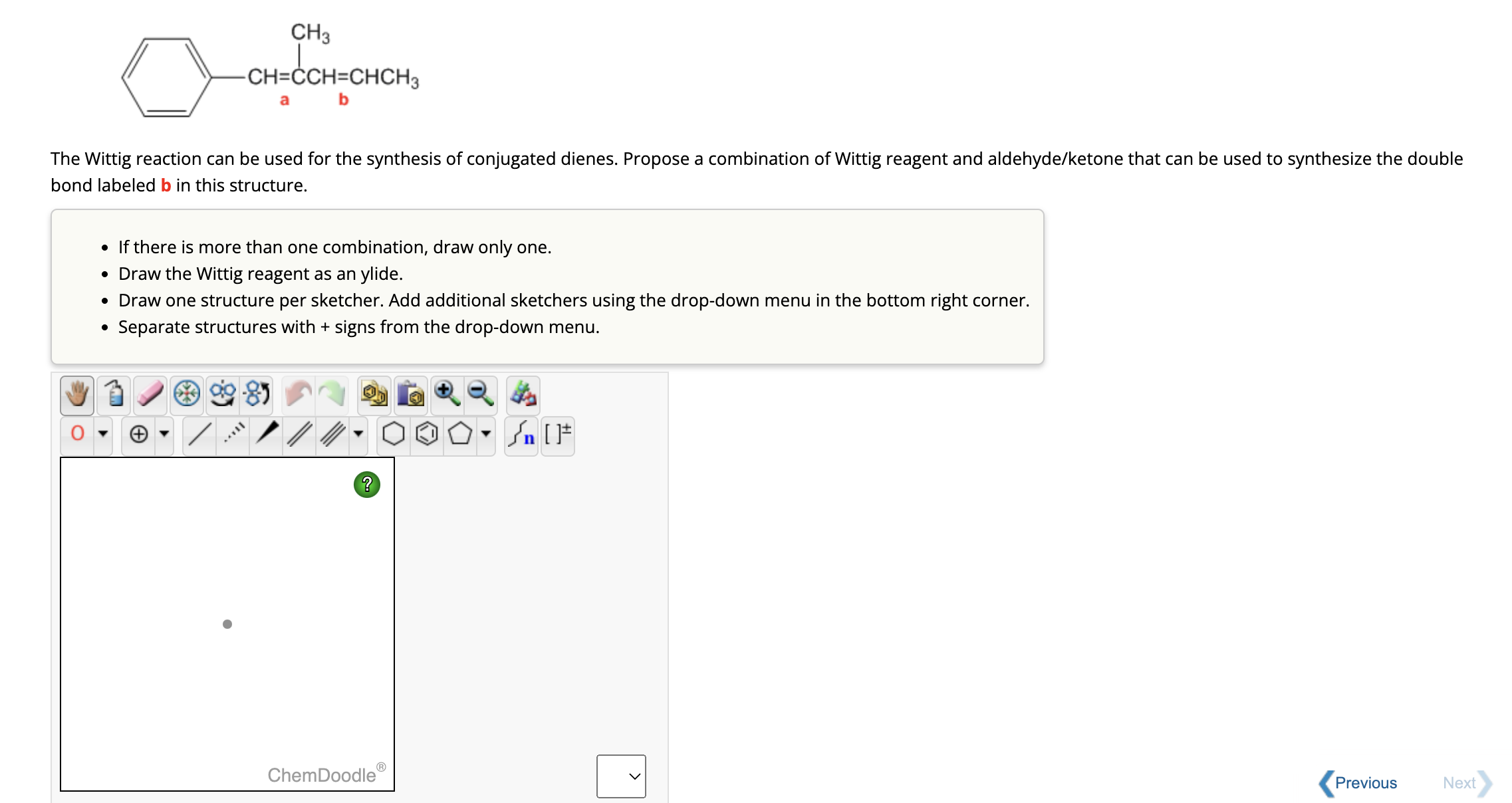 Solved The Wittig reaction can be used for the synthesis of | Chegg.com