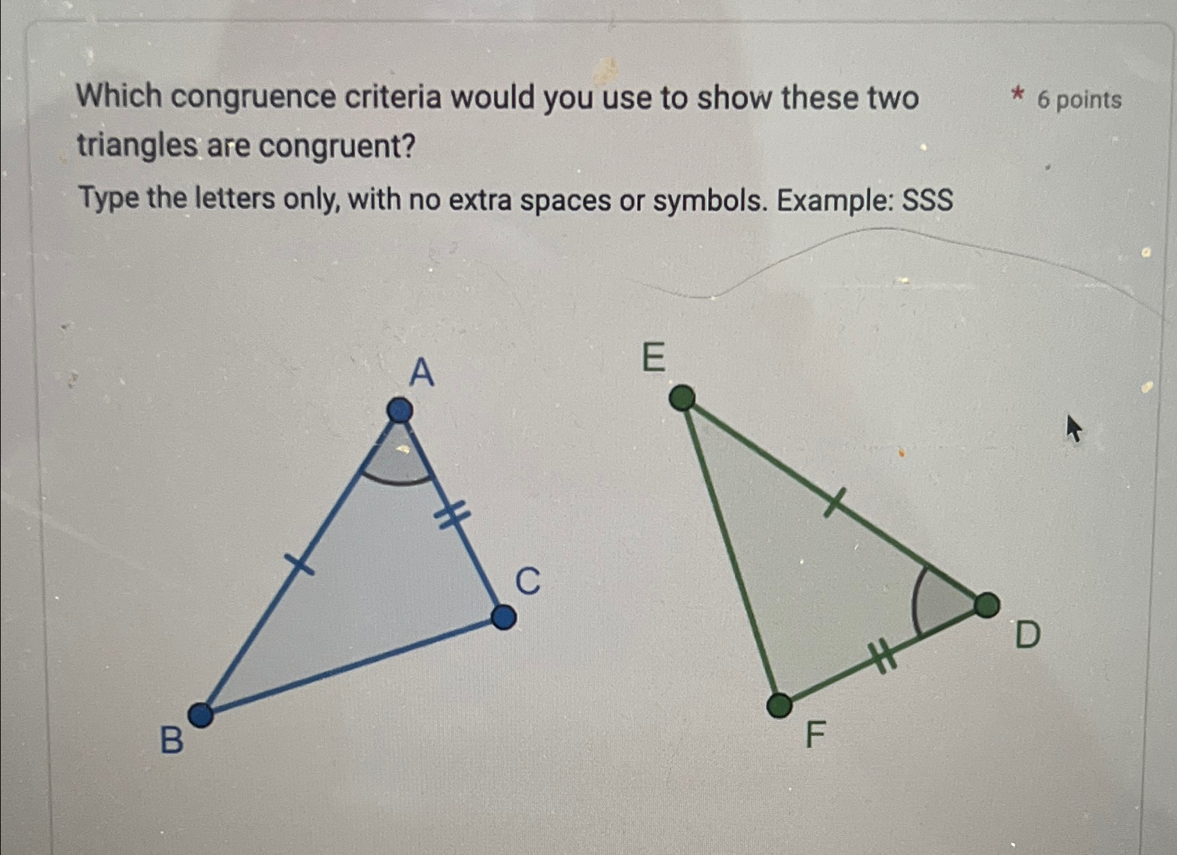 Solved Which congruence criteria would you use to show these | Chegg.com