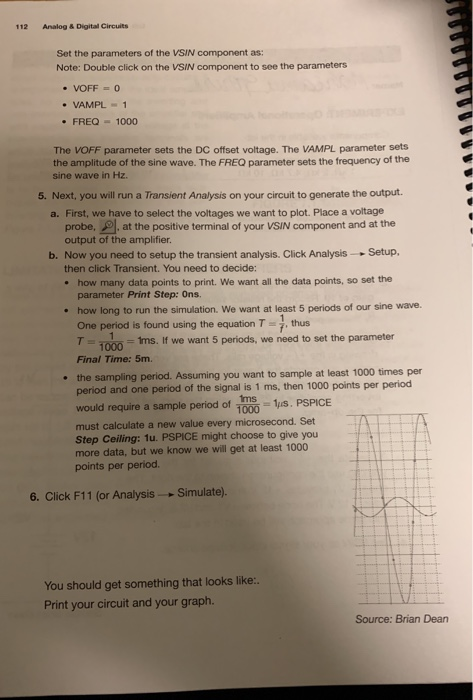 Solved EXPERIMENT: Operational Amplifiers Components | Chegg.com
