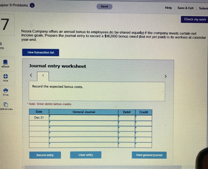 Solved apter 9 Problems Seved Help Save & Ext Submit Check | Chegg.com Solved apter 9 Problems Seved Help Save & Ext Submit Check | Chegg.com