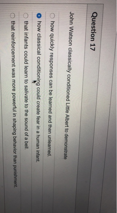 Classical Conditioning Little Albert