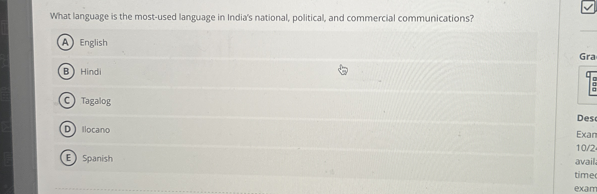 Solved What language is the most-used language in India's | Chegg.com