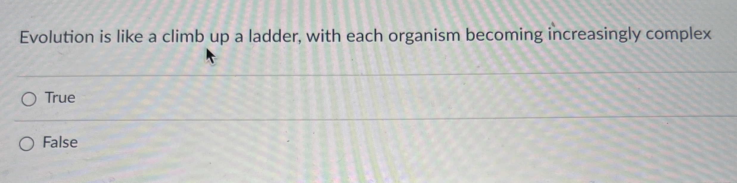 Solved Evolution is like a climb up a ladder, with each | Chegg.com