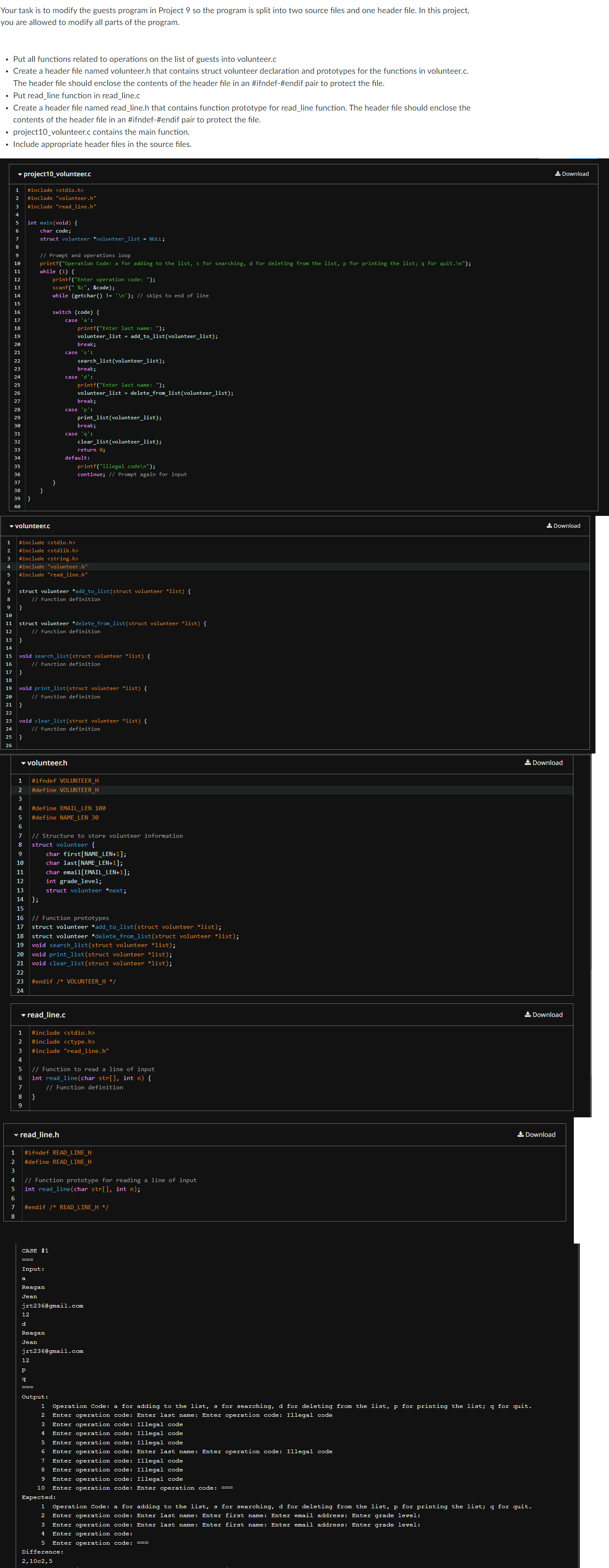 In C please on the last slide i am getting the errors | Chegg.com