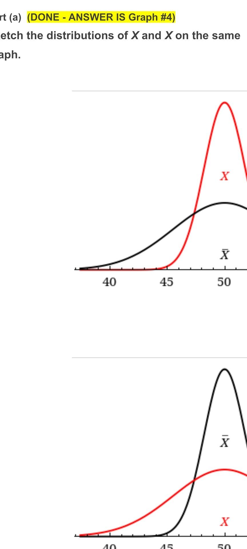 Part (c) Sketch the graph, shade the region, label | Chegg.com