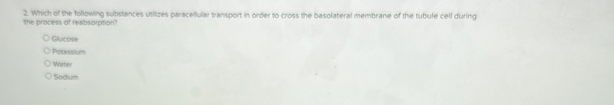 Solved Which of the following substances utilizes | Chegg.com
