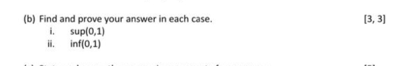 (b) ﻿Find and prove your answer in each case.3,3i. | Chegg.com