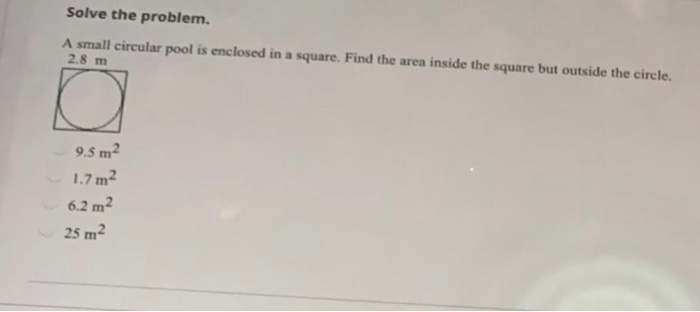 Solved Solve the problem. A small circular pool is enclosed | Chegg.com