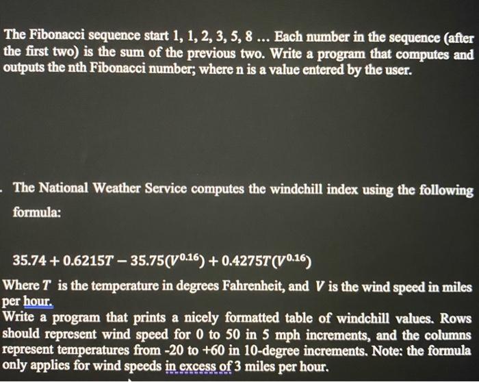 Solved The Fibonacci sequence start 1, 1, 2, 3, 5, 8 ... | Chegg.com