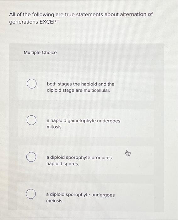 Solved All of the following are true statements about | Chegg.com