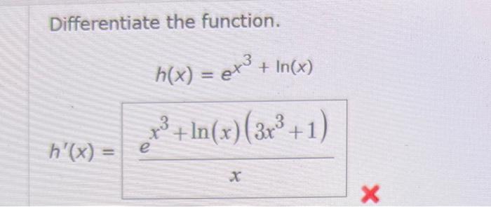 Solved Differentiate the function. | Chegg.com