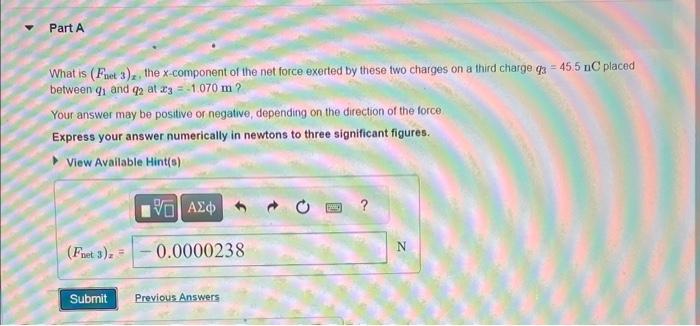 Solved What is (Fnet )2, the x-component of the net force | Chegg.com