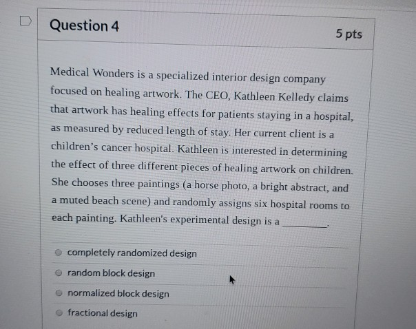 Solved Question 4 5 pts Medical Wonders is a specialized | Chegg.com