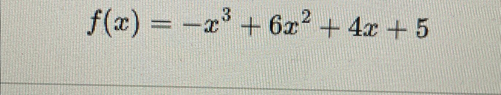 Solved Find the x values where f has inflection points | Chegg.com