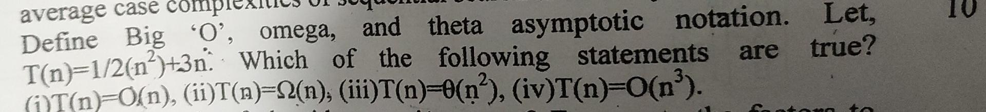 Solved which of the following statement is true? answer | Chegg.com