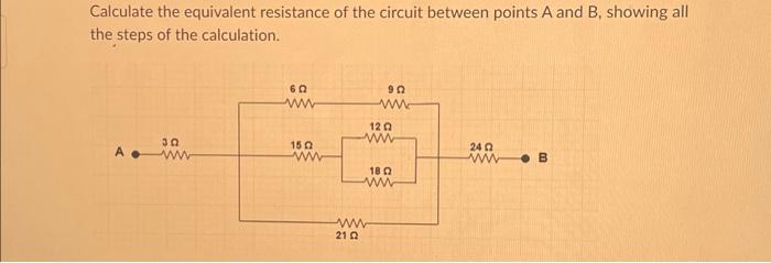 [Solved]: Calculate the equivalent resistance of the circui