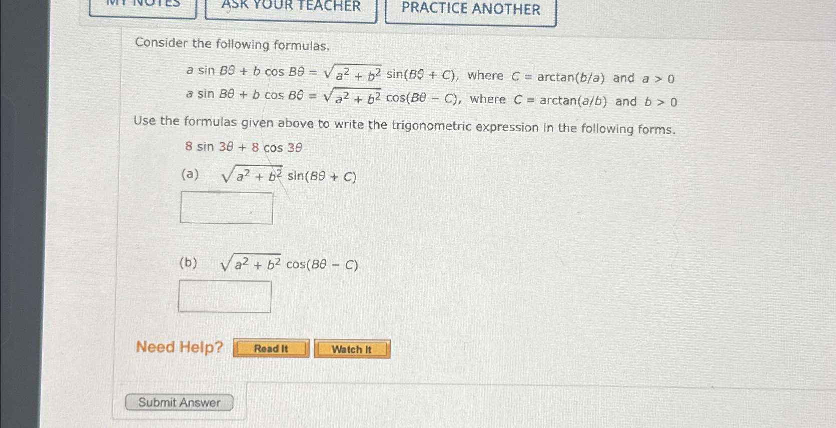 Solved Consider the following | Chegg.com
