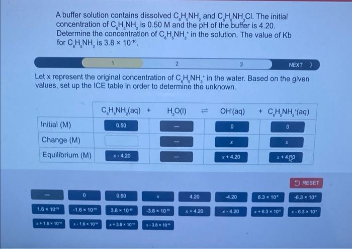 Solved A buffer solution contains dissolved CH NH, and CH | Chegg.com