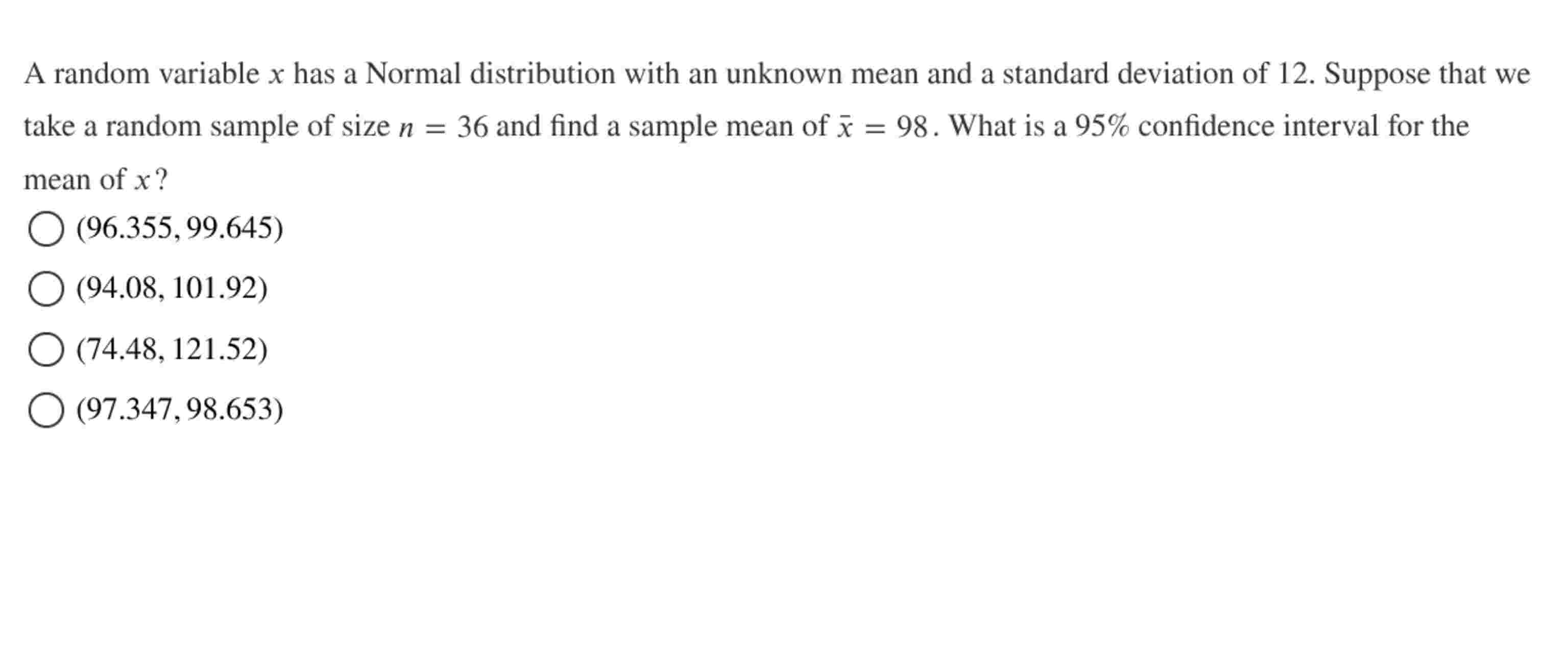 Solved A random variable \( ﻿x \) ﻿has a Normal distribution | Chegg.com