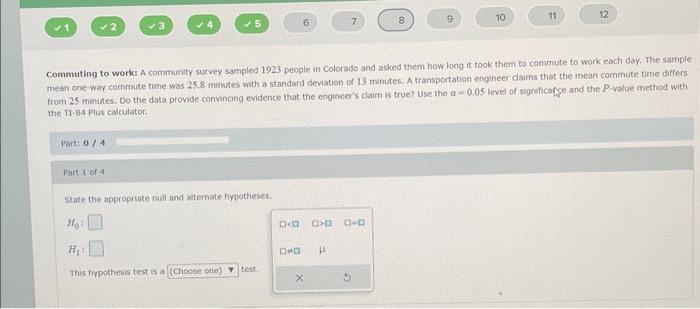 Solved Commuting to work: A communty survey sampled 1923 | Chegg.com