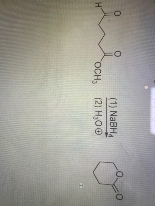 Solved (1) NaBH4 (2) H300 H Н OCH3 + | Chegg.com